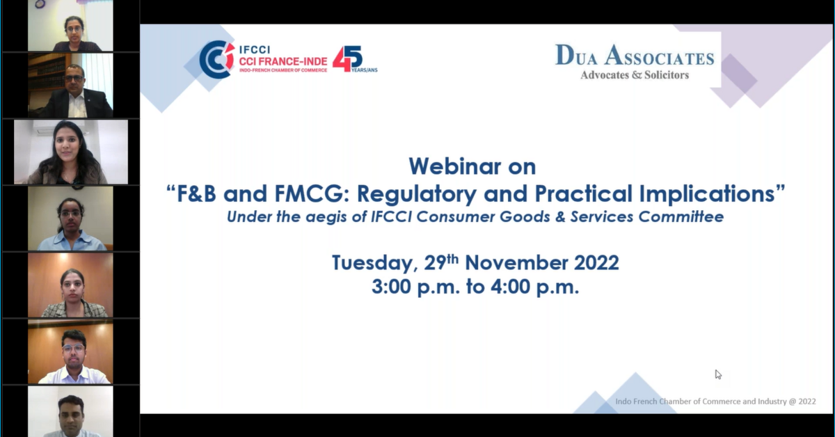 Session on “F&B and FMCG: Regulatory and Practical Implications” | CCI ...