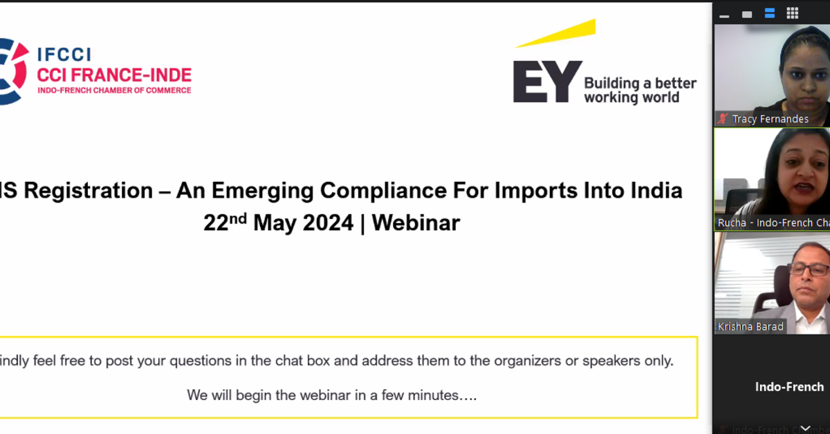 IFCCI Webinar on 'BIS Registration – An Emerging Compliance for Imports ...